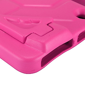 All-New Fire 7 2019 Case,Fire 7 Tablet Case,Riaour Kids Shock Proof Protective Cover Case for Amazon Fire 7 Tablets (Compatible with 5th Generation 2015/7th Generation 2017/9th Generation 2019) (Rose)