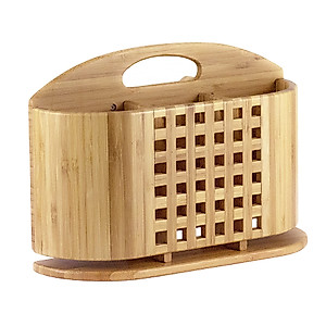 Totally Bamboo "Eco" Utensil, Flatware and Cutlery Drying Caddy for Totally Bamboo Eco Dish Drying Rack