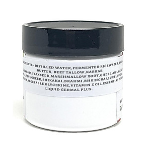 Chebe Hair Growth Cream|Leave in Conditioner|With Fermented Rice Water & Tallow|Chebe|Aloe Vera|Sea Moss (Unscented, 2 oz)