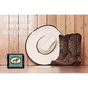 Bickmore Felt Hat Cleaning Sponge - Perfect for Western, Cowboy, Cowgirl Hats & More Black