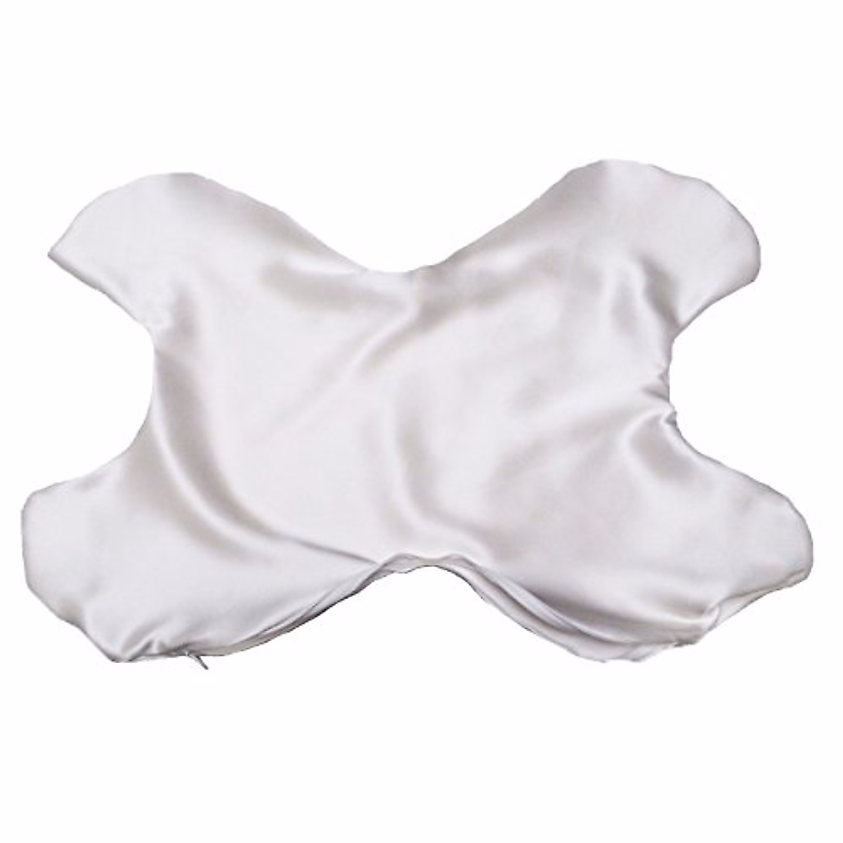 "SAVE MY FACE!" PILLOW THE ORIGINAL ANTI-WRINKLE PILLOWETTE Additional Le Grand Pillowcase with 100% Natural Silk Charmeuse in White