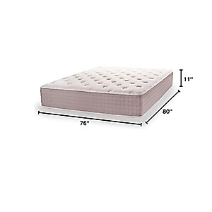 Eco Terra 11 Inch King Natural Latex Hybrid Mattress | Medium Mattress w/Encased Coil Springs