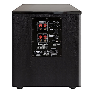 BIC America PL-200II Acoustech PL-200 II Indoor 250-Watt-Continuous Powered Subwoofer, Black