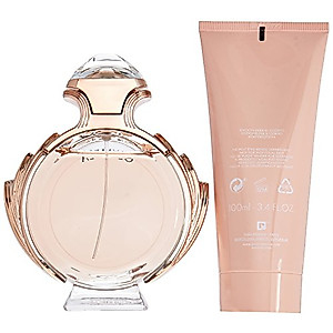Paco Rabanne Olympea 2.7oz Edp Spray, 3.4oz Sensual Body Lotion 2pc Set Women, 2count