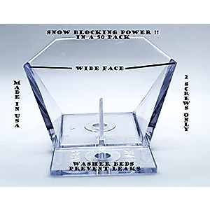 50 Snow Claw FB (Flat Bottom) with Sealing Gasket,100 Ruspert Screws, Free Hex bit !! Snow Guard,Ice Guard, Snow Guard for Metal Roofing