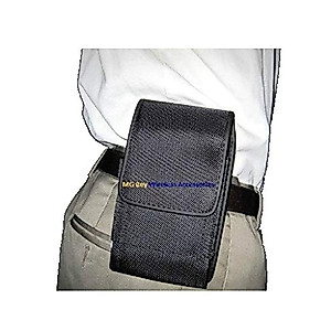 Mgbca Nylon, Tablet Sleeve Pouch, Extended Vertical Black Holster Pouch Case W/Fixed Belt Clip fits Amazon Kindle Fire 6.0 Inch 4th Gen Tablet