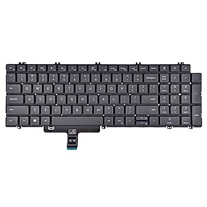 Replacement Keyboard for Dell Latitude 5520 5530 5540 5521 5531, Precision 3560 3570 3580 3561 3571 3581 Laptop with Backlit US Layout P/N: N7N16 0N7N16