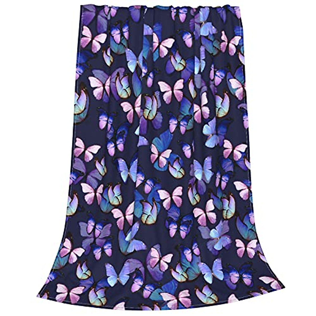Nmbvcxz Butterfly Throw Blanket Cozy Flannel Fleece Blanket Air Conditioning Blanket for Living Rooms Sofa 50"x40"