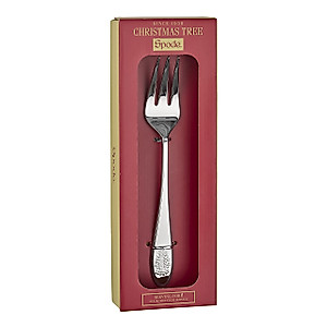Spode Christmas Tree Serving Fork | Flatware Serving Utensils for your favorite Holiday Dishes | Premium Food Grade 18/10 Stainless Steel | Measures 10Inches | Dishwasher Safe