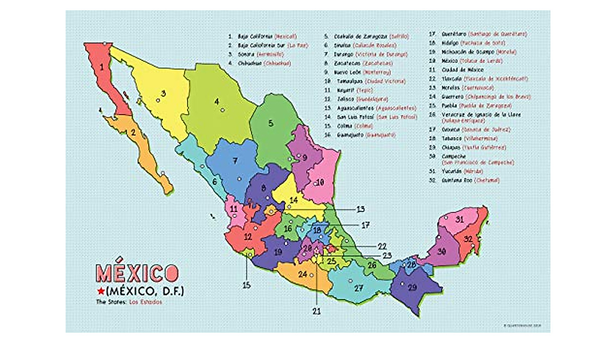 Quarterhouse Spanish Maps Set for Classroom Learning