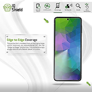 IQShield Screen Protector Compatible with Samsung Galaxy Z Flip 3 (2-Pack) Anti-Bubble Clear Film