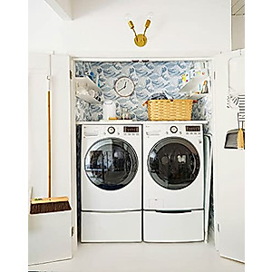 Unvert Push Broom Indoor and Outdoor Floor Sweep Use, 24 Inch, Heavy Duty Hardwood Block, Palmyra Bristles Scrub Brush, Two Threaded Handle Holes, Cleaning Broom for Patio Garage, Deck, Or Home Use