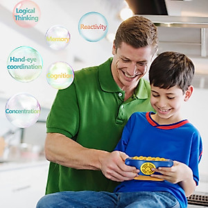 Pop The Target! Handheld Speed Pushing Game Machine: A Fun Multiplayer Game for Family. Fidget Game Toy Christmas Toys Gifts for 6 7 8 9 10 11 12 Years Old Kids Road Trip Car Games Kids White