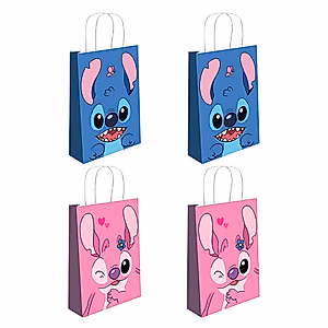 16 Pcs Cute Space Monster Party Gift Bags for Space Animals Party Decorations,Space Theme Cartoon Movie Party Favor Goody Bags Party Supplies.