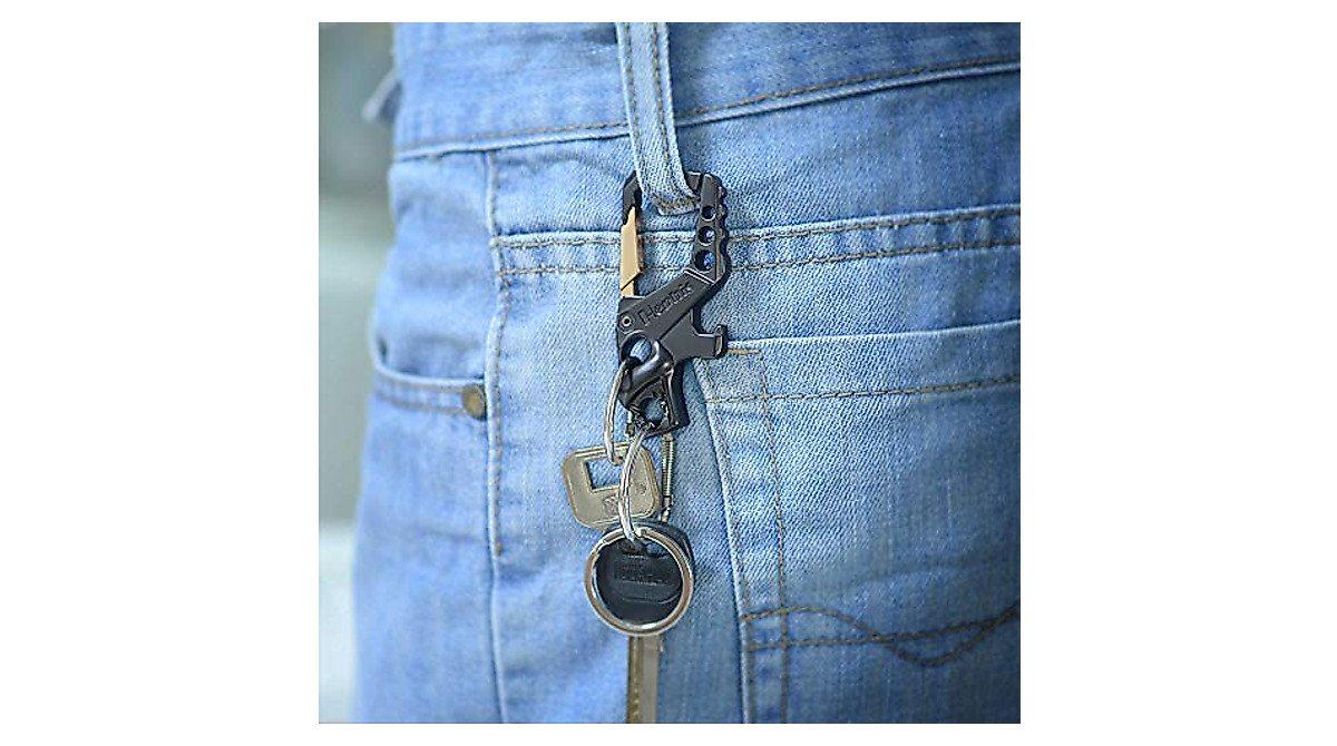 Hephis Heavy Duty Key Chain Bottle Opener,Carabiner Car Key Chains for ...