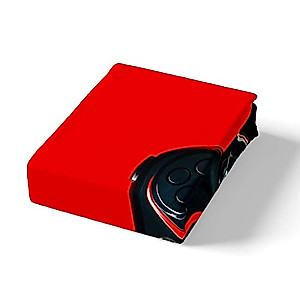 Games Duvet Cover Boys Kids Gamepad Bedding Set Video Game Controller Room Decor Comforter Cover for Teen Girls Player Modern Gamer Console Bedding,1 Duvet Cover with 2 Pillow Cases,Full,Black Red