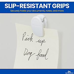 1InTheOffice Cubicle Clips, Cubicle Clips for Fabric Walls, Cubicle Wall Clips, White, 20 Pack