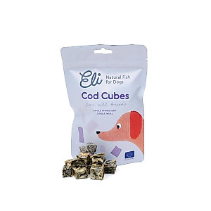 Eli Natural Fish Mix 3 Pack - Naturals Premium Dog Treats, Cod Skin Dental Treats, Rich in Protein & Omega 3, Low in Fat, Grain Free, Single Ingredient, Hypoallergenic, Gluten Free, Baltic Sprats