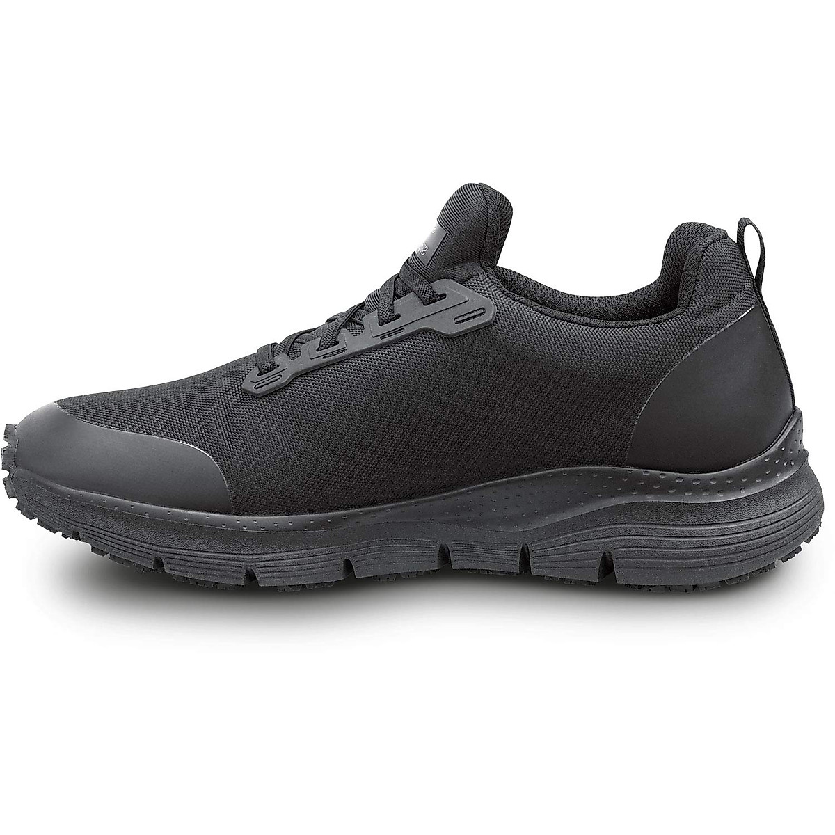 Skechers Work Arch Fit Jake, Men's, Black, Slip On Athletic Style, MaxTrax Slip Resistant, Soft Toe Work Shoe (10.0 M)