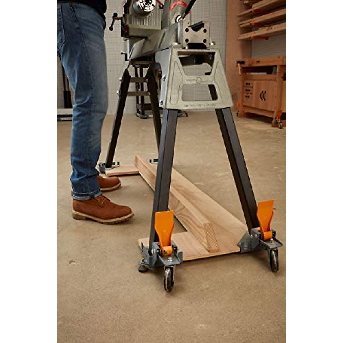 Bora Portamate Mobile Base Kit PM-1100 - Heavy Duty, Universal, Customizable, Adjustable Rolling Set, Dolly Roller Frame and Casters for Moving Equipment, Tools, Machines - 400 lb Capacity