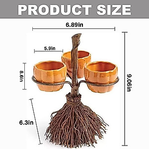 Sepanda Pumpkin Decor Broom Pumpkin Halloween Party Supplies Pumpkin Decorations Arrival time: Delivery Within 2-4 days (QFB-2)