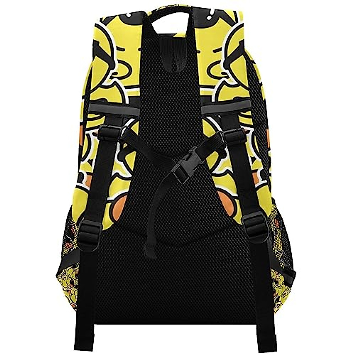 MCHIVER Rubber Duck Sunglasses Personalized Kids Backpack Custom for Boys & Girls 16.7 Inch School Backpack for Teen with Adjustable Buckle Backpacks for School & Picnic