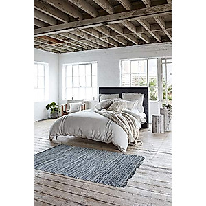 French Connection Home Halima Denim Chindi 28" x 48" Moroccan Accent Rug, Halima