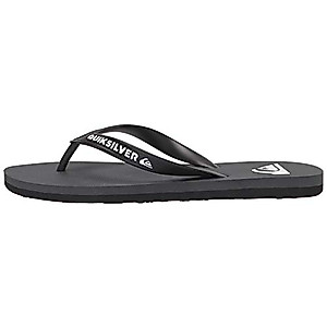 Quiksilver Men's Molokai 3 Point Flip Flop Sandal, Grey 1, 10