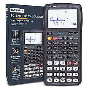 Scientific Calculator with Graphic Functions - Multiple Modes with Intuitive Interface - Perfect for Beginner and Advanced Courses, High School or College