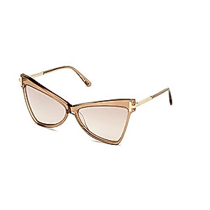 Sunglasses Tom Ford FT 0767 Tallulah 57G Rose Champagne W. Gold Temples/Grad. B