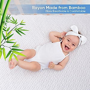 Hanherry 100% Waterproof Mattress Protector Queen Size, Mattress Cover 3D Air Fabric Cooling Mattress Pad Cover Smooth Soft Breathable Noiseless, 8''-21'' Deep Pocket