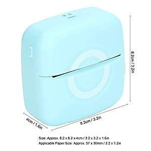 Jiawu Mini Printer, oneclick Print Photo Printer, Long Battery Life for Home Office Student use for School and Work