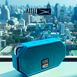 Altec Lansing Mini H2O - Waterproof Bluetooth Speaker, IP67 Certified & Floats in Water, Compact & Portable Speaker for Hiking, Camping, Pool, and Beach,Aqua