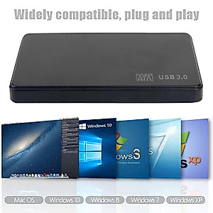 and Tool- State Drives Hard Systems for 2.5-inch Enclosure Drives Solid External Drive and USB Suitable Compatible for Windows 2.5-inch Mac- Hard 3.0 USB HUB Expansion Dock (Black, One Size)