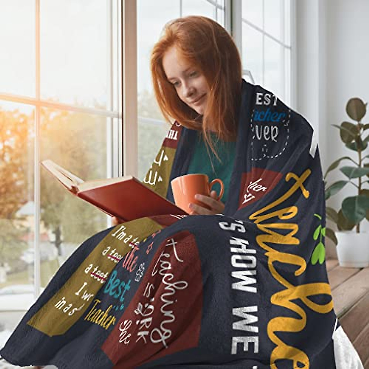 Sqovulw Teacher Appreciation Gifts Best Teacher Gifts for Women Gift for Teacher Gifts from Student Back to School Mothers Day Teachers Day Gifts Teacher Retirement Gifts Blanket 50X60 Inch