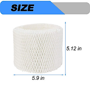 YUEFENG Humidifier Filter for Vicks WF2 Humidifier V3100, V3500, V3500N, V3600, V3700, V3800, V3850, V3850JUV, V3900, V3900JUV, VEV320, 3020, ECM-250i, ECM-500, WA-8D, Replacement WF2 Filter (3)