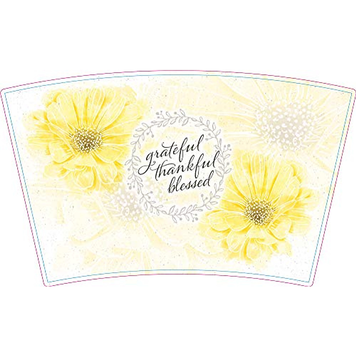 Grateful Thankful Blessed Stainless Steel 16 oz Travel Mug with Lid