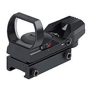 Feyachi Reflex Sight - Adjustable Reticle (4 Styles) Both Red and Green in one Sight!