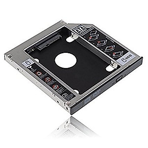 SATA Hard Drive Caddy, Universal 9.5 mm SATA to SATA 2nd SSD HDD Hard Drive Caddy Adapter Tray Enclosures for DELL HP Lenovo ThinkPad ACER Gateway ASUS Sony Samsung MSI Laptop