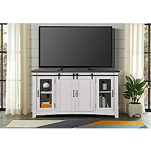 Martin Svensson Home Hampton TV Stand, White Stain with Grey Stain Top