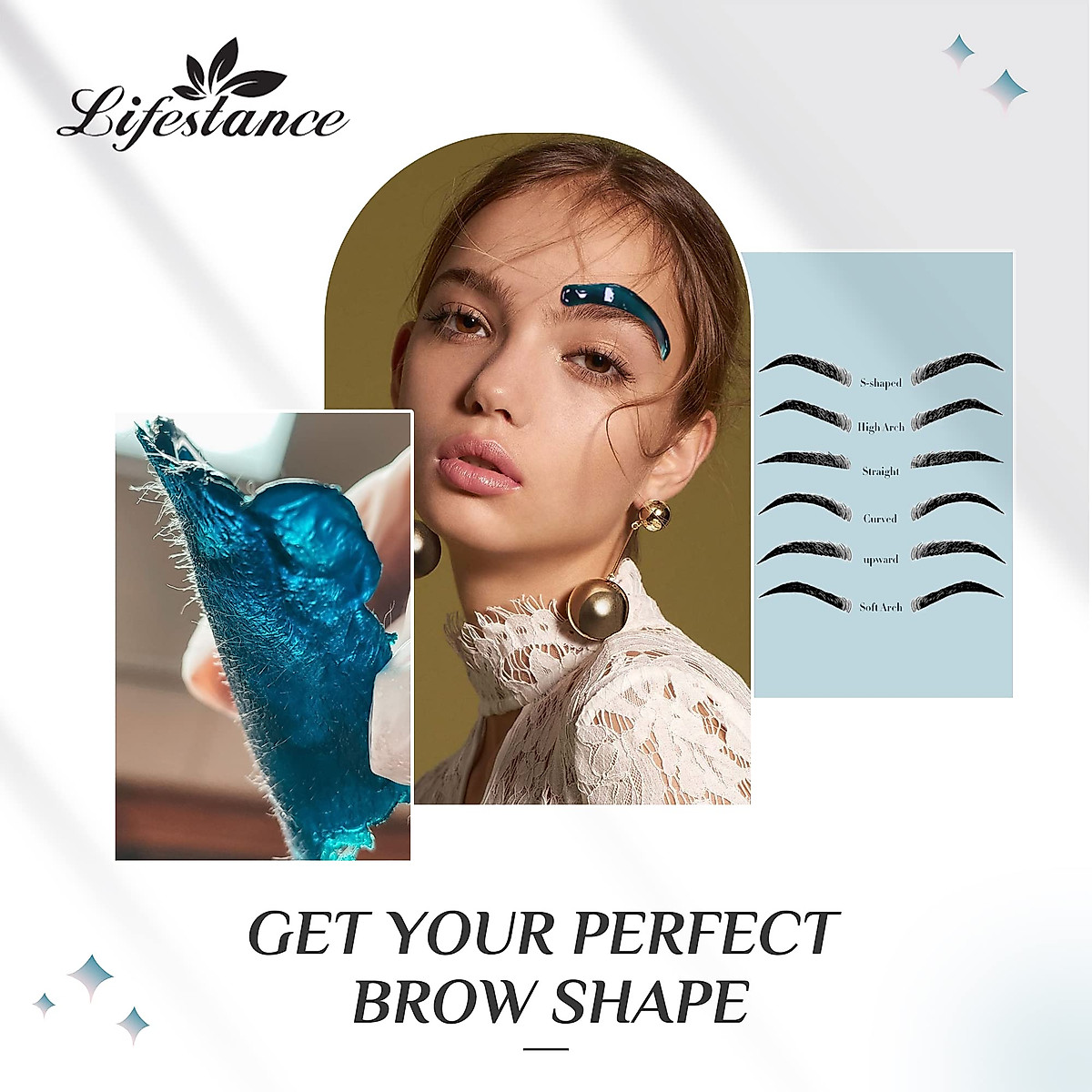 Lifestance Wax Warmer Hair Removal Kit- 4 Packs of Wax Beads(14.1 oz total)- At Home Waxing Kit for Women Sensitive Skin Brazilian Facial Hair Body