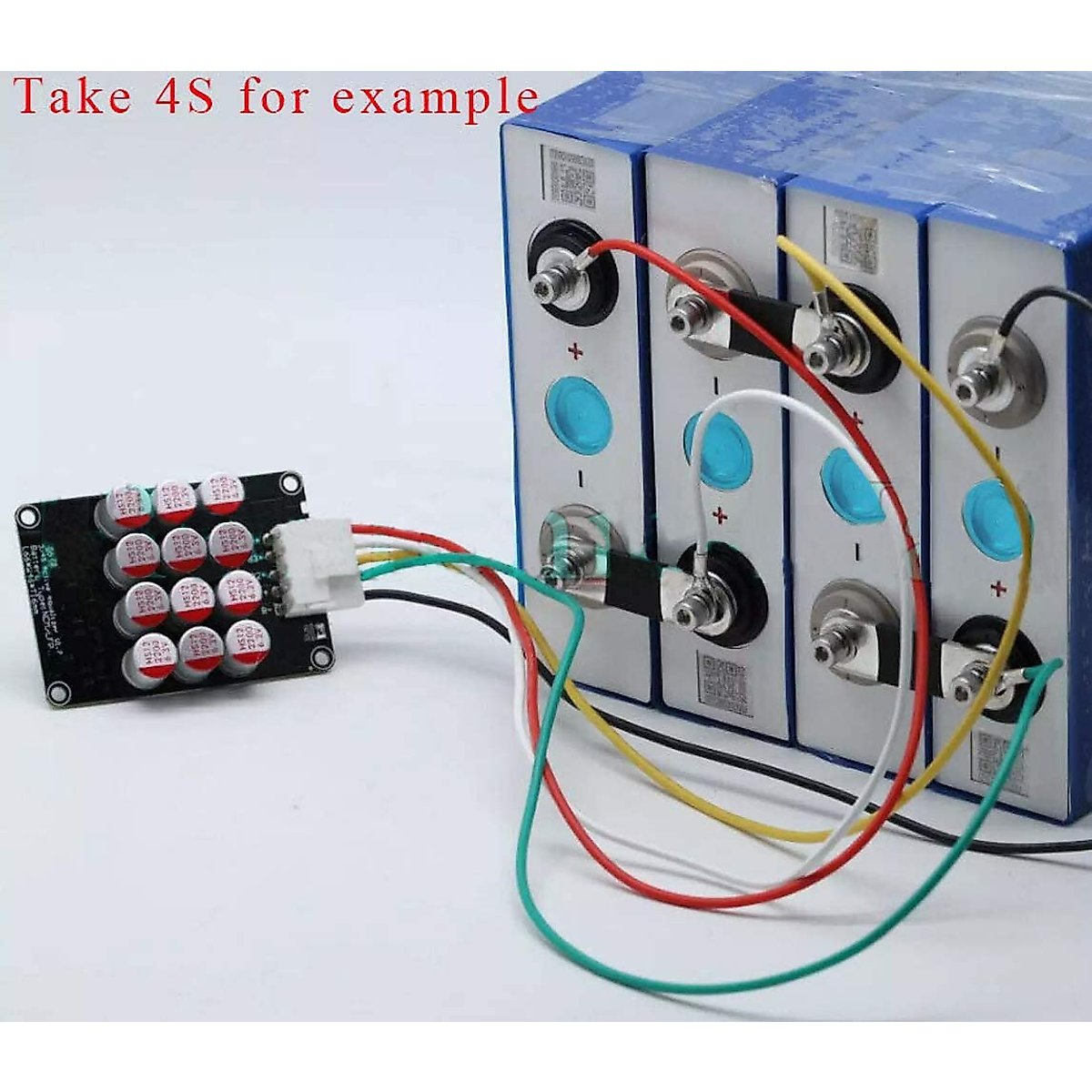 3S 4S 12V 5A Battery Active Equalizer BMS Balancer Lipo Li-ion LFP LiFePO4 Lithium Battery Balance Active Energy Transfer Equalization Module Faster Whole Group Capacitor Balancer PCB