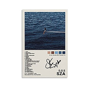 SZA Poster SOS Poster Canvas Poster Unframe: 12x18inch(30x45cm)