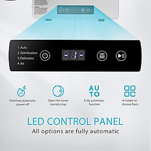 VIVOHOME 2.6 cu.ft 9lbs Electric Compact Portable Four-Function Clothes Laundry Dryer Machine for Apartment, Home 110V 900W