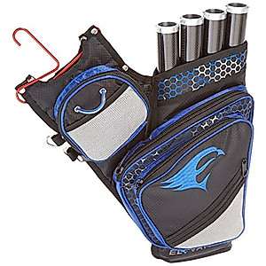 Elevation Adrenalin 4-Tube Hip Quiver, Black/Blue, Right Hand