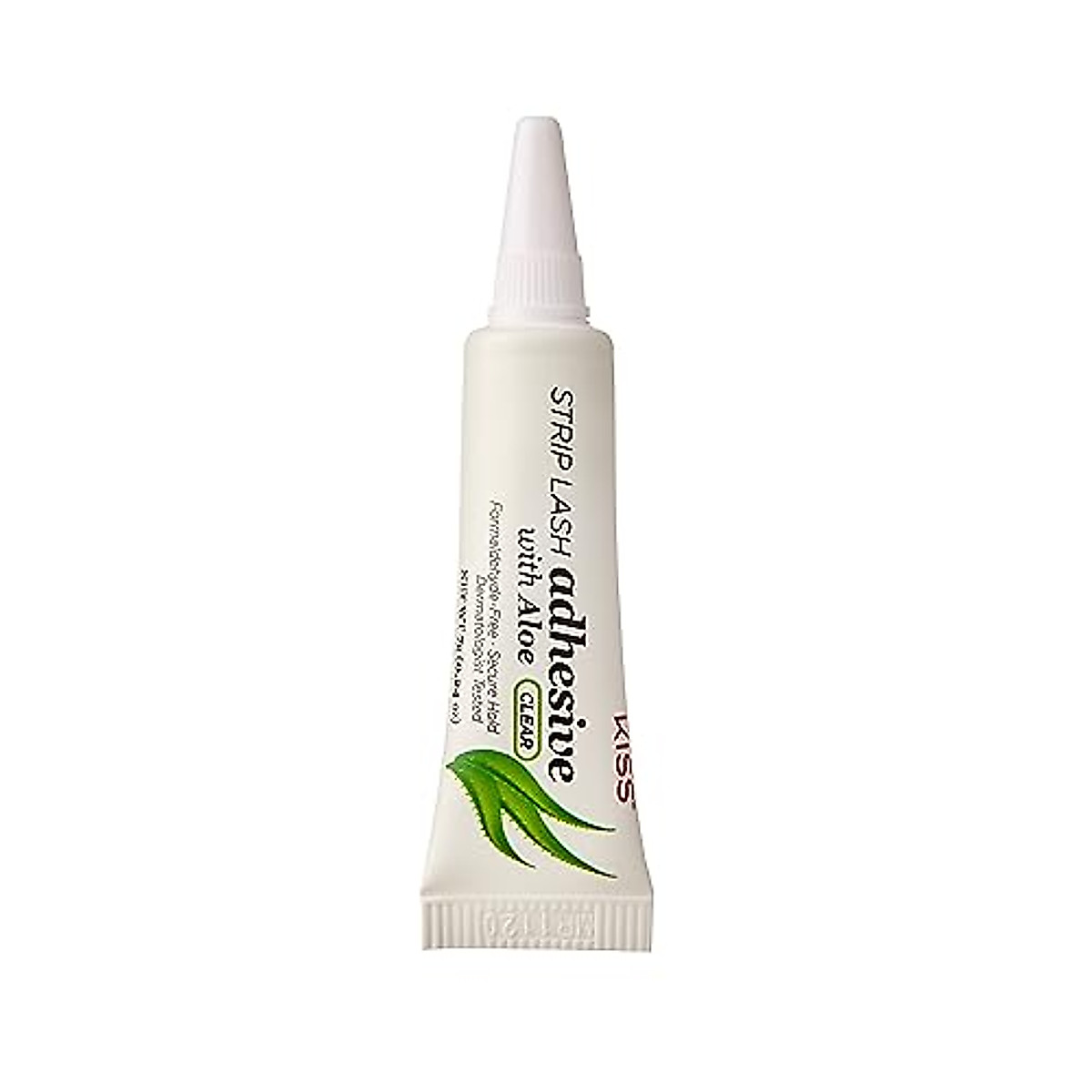 KISS Ever Ez Lashes, Lash Glue, EverEz Aloe Vera Strip Lash Adhesive, Clear, Includes Lash Adhesive, Long Lasting Wear, Can Be Used with Strip Lashes and Lash Clusters