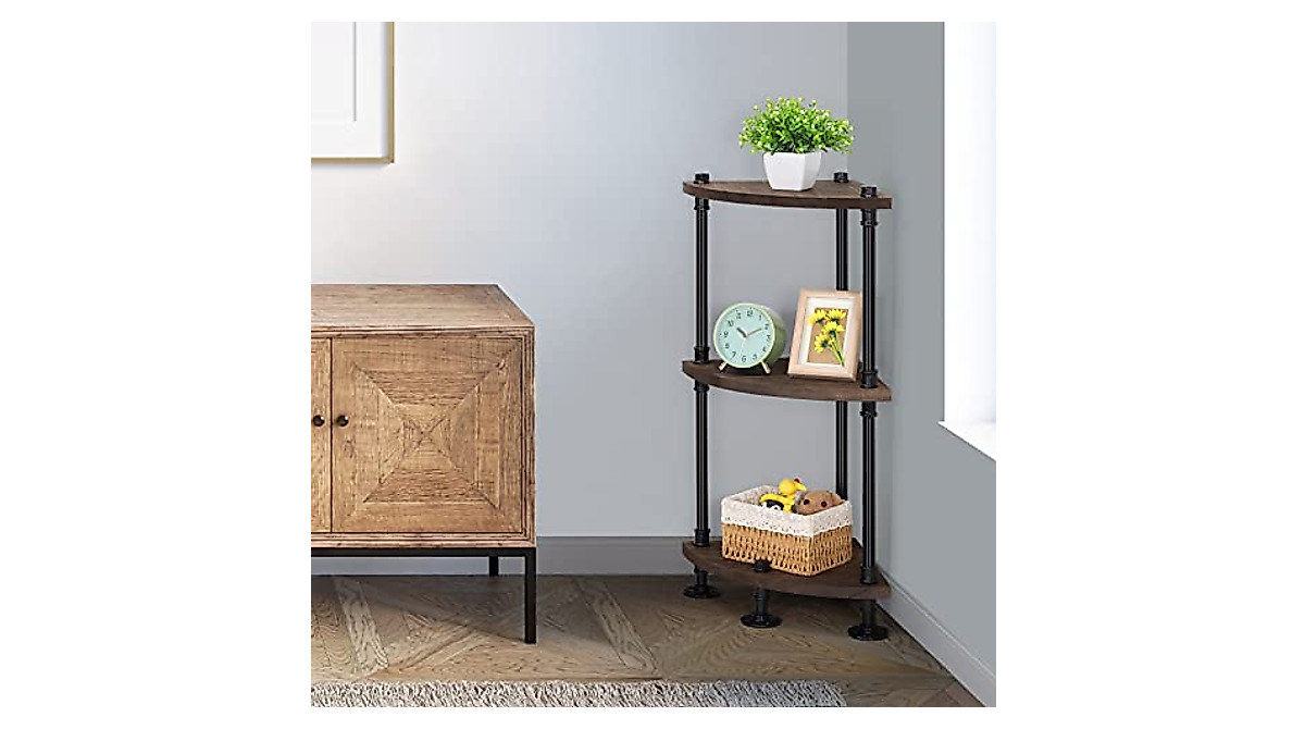 3 Tier Corner Shelf: Stylish Storage for Small Spaces