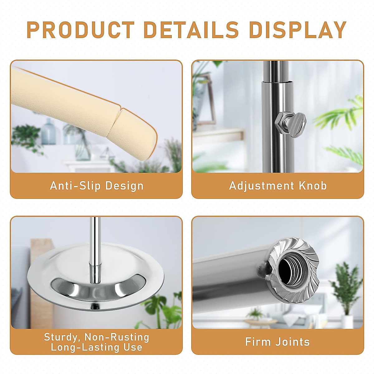 𝟐 𝐏𝐜𝐬 Adjustable T Shirt Display Adult/Child Flexible Shoulder Stand Shirt Rack for Vendors, Portable Hanging Metal Clothing Display, Garment Hanger Rack Coat Holder for Retail -31.5 Inch Height