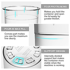 ARCOOLOR Containers Replacement for Ninja Creami Pints and Silicone Lid, 4 Pack, Compatible with NC299AMZ & NC300s Series Ice Cream Maker with E-Cookbook, Airtight & Dishwasher Safe (MIX1)