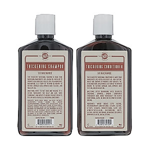 Suavecito Thickening Shampoo & Conditioner Set Hair Growth Thickening Hair Loss Shampoo Treatment Regrowth Shampoo & Conditioner